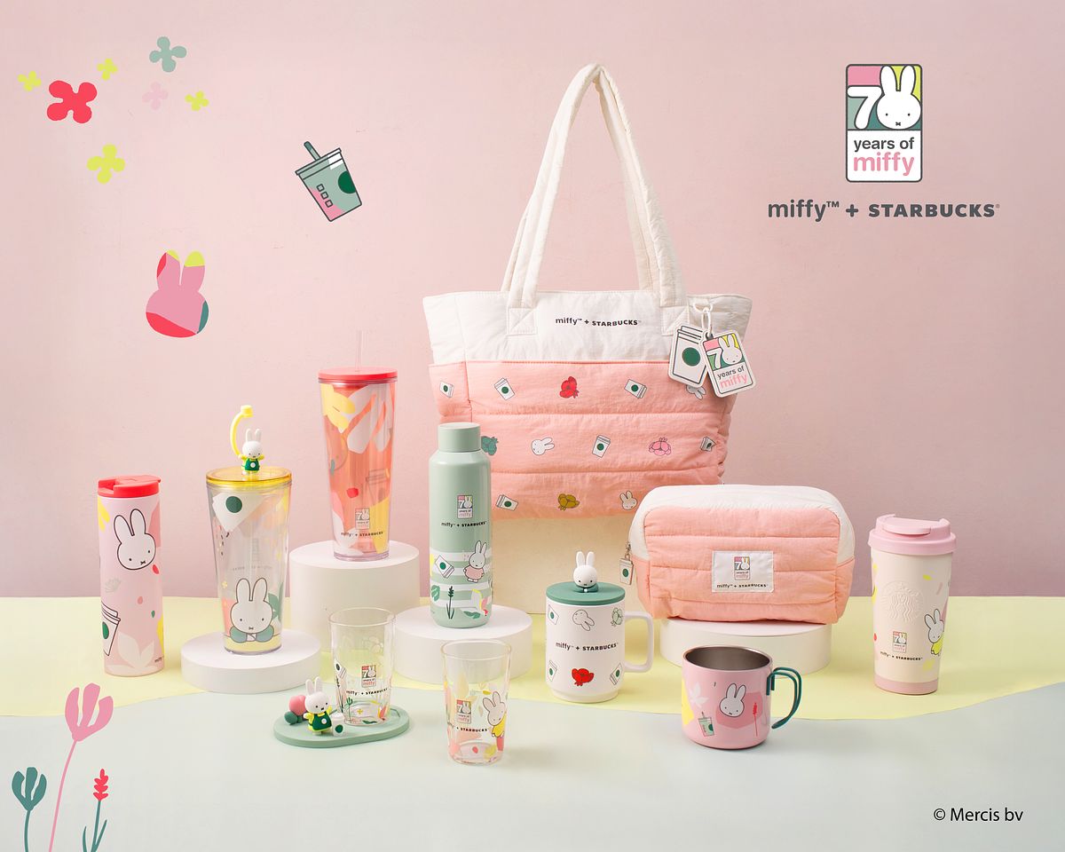 歡慶 miffy 70週年，星巴克 x 米菲兔第二彈聯名登場！超萌粉嫩色系生活周邊不收不行！ － COOL SIS 酷女孩